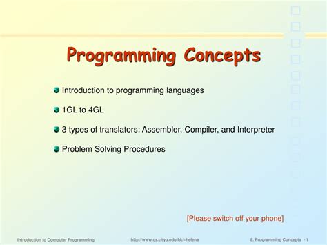 PPT Programming Concepts PowerPoint Presentation Free Download ID