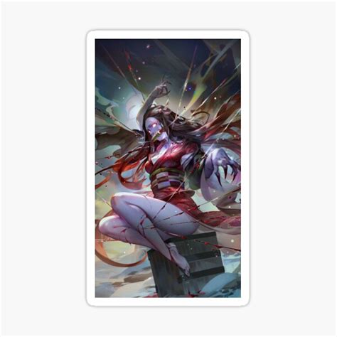 Nezuko Kamado Demon Slayer Sticker For Sale By Seffiron Artist Redbubble