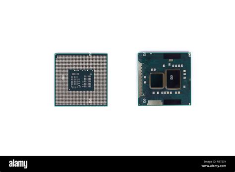 Cpu Central Processing Unit Microchip Isolated On White Background
