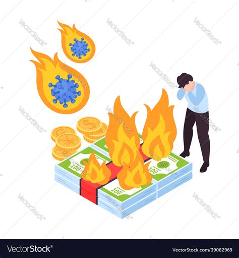 Global Financial Crisis Concept Royalty Free Vector Image