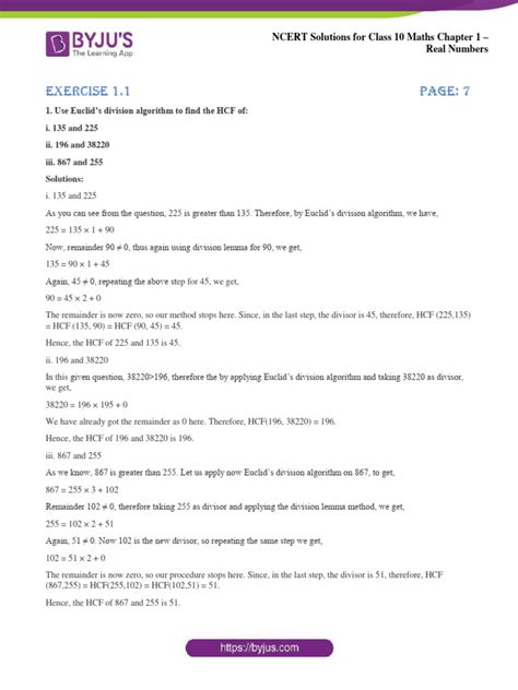 Ncert Solutions For Class 10 Maths Chapter 1 Real Numbers Exercise 11