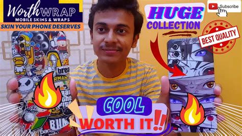 Worthwrap Stylish Looking Premium Mobile Skins Unboxing And Review
