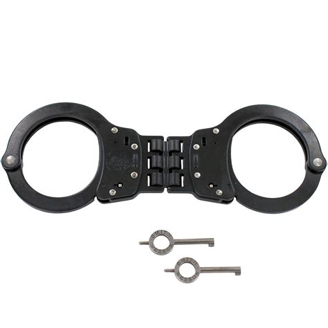 Hinged Handcuff Sandw Model 300 Black Joint Force Tactical