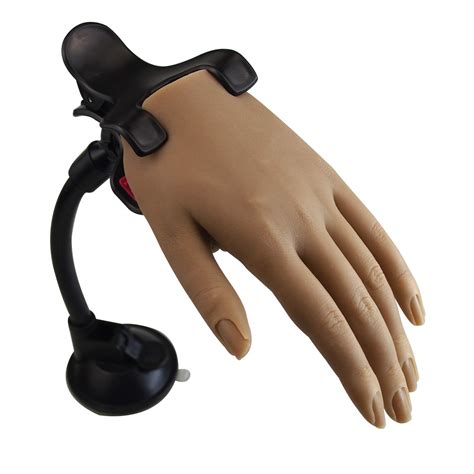 Buy XMASIR Silicone Practice Hand For Acrylic Nails Flexible Bendable Female Mannequin Life