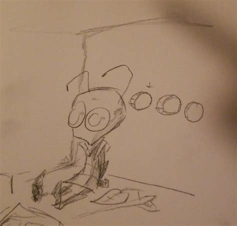 An Irking Invader On Tumblr Zim With A Smeet Brain