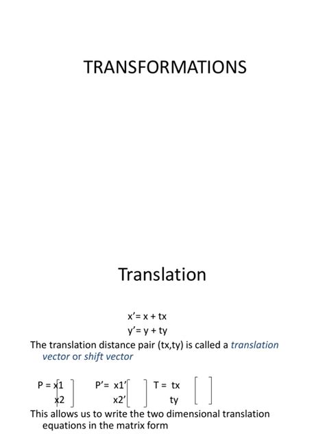 intro to transformations pdf cartesian coordinate system matrix