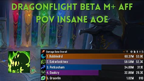 Dragonflight M Aff Lock PoV Insane AOE YouTube