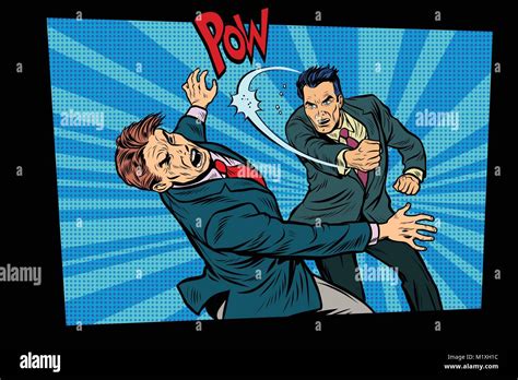 Man Beating Man Stock Vector Images Alamy