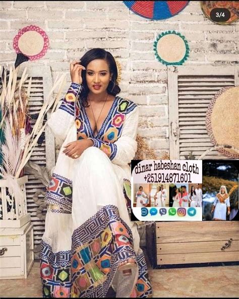 Eritrean And Ethiopian Habesha Traditional Dress East Afro Dress