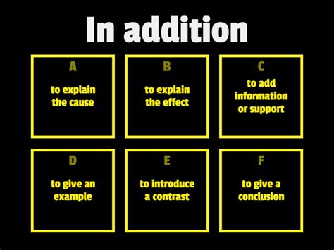 Discourse Markers Quiz