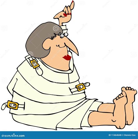Woman Straight Jacket Stock Illustrations 98 Woman Straight Jacket