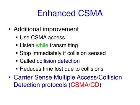 Ppt Enhanced Csma Powerpoint Presentation Free Download Id 3259232