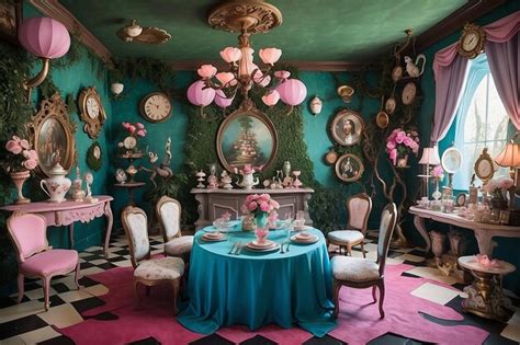 Premium Photo Whimsical Alice In Wonderland Decor