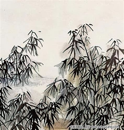 何海霞作品 竹林野趣 高清大图下载 名画油画网