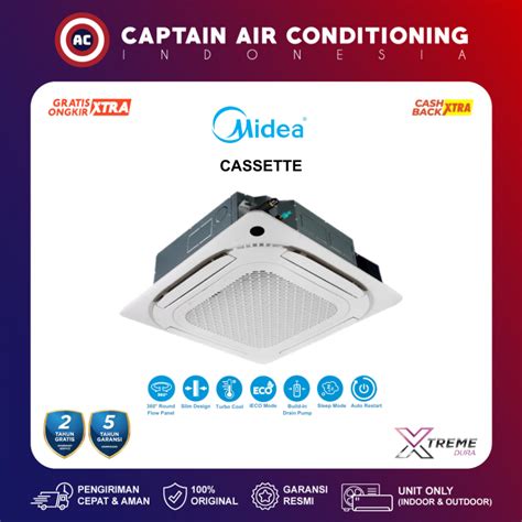 Jual Midea Ac Cassette Mcd 36crn 4 Pk Shopee Indonesia