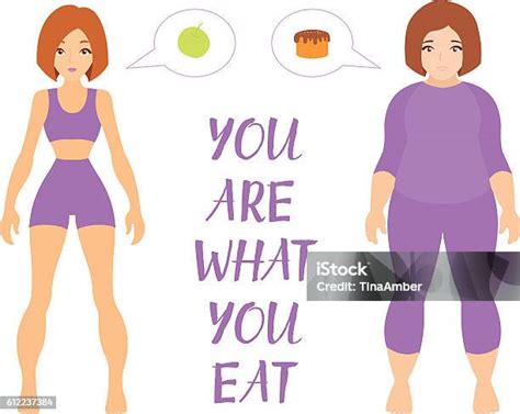 Wanita Gemuk Dan Kurus Ilustrasi Vektor Datar Ilustrasi Stok Unduh