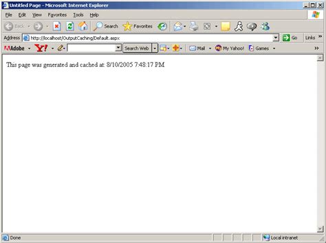 Caching Content Asp Net