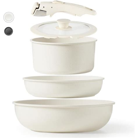 Carote Nonstick Cookware Sets Non Stick Pots And Pans Set Detachable Handle Kitchen Cookware