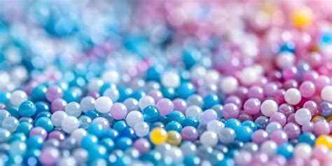 Visualizing Microplastics Closeup Of Plastic Microbeads In Household Products Concept