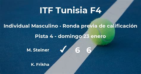 El Tenista Maik Steiner Consigue La Plaza Para La Siguiente Fase Tras