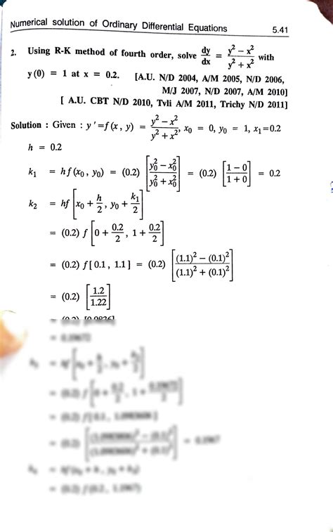 SOLUTION Rk Method Studypool