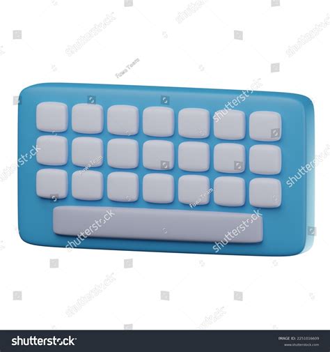 D Keyboard Icon Illustration Render Stock Illustration Shutterstock