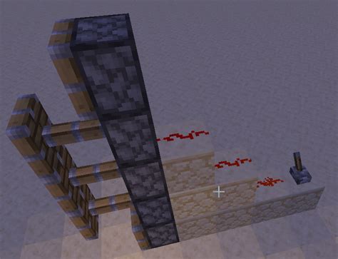 Why Does A Redstone Wire Feeding A Column Of Three Pistons From The Top