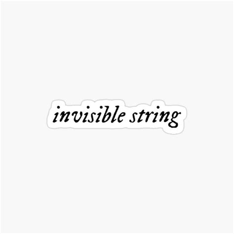 Invisible String Taylor Swift Sticker For Sale By Lyricaldesigns6 Taylor Swift Taylor