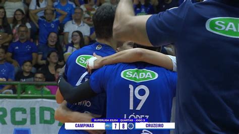 Vídeo 1º Set Cruzeiro 9 X 7 Campinas Defesa Impressionante Do