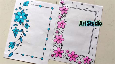 2 Simple Border Designs For Project Work