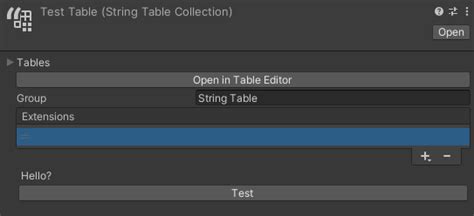 How Can I Write My Own Localization Collectionextension Drawer Unity Engine Unity Discussions
