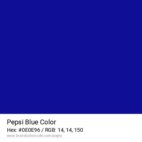 Pepsi Brand Color Codes
