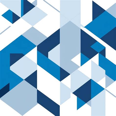 Geometric Blue And White Social Media Post Background Template