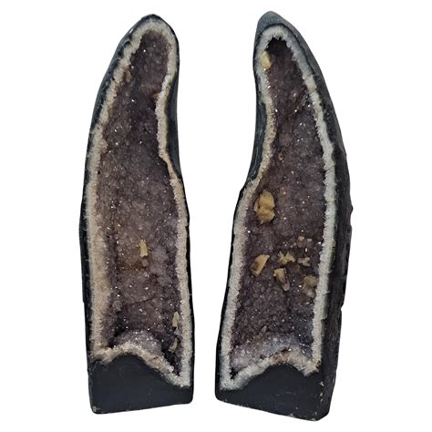 Pair Of Massive Brazilian Cathedral Geodes For Sale At 1stdibs