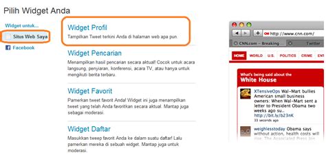 Cara Menampilkan Status Twitter Di Blog Website