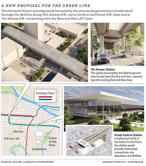 The History Of Calgarys Green Line Lrt