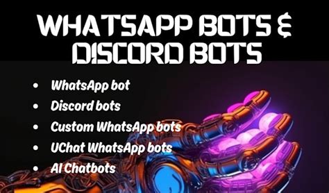Develop Custom Whatsapp And Discord Bots For You By Mislenoor Fiverr