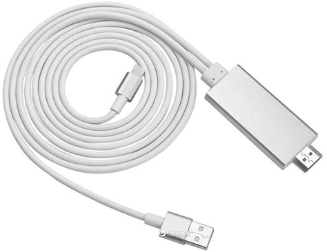 Адаптер Dynamode MHL Apple Lightning - HDMI 2 м (MHL-HDMI-iPhone silver ...