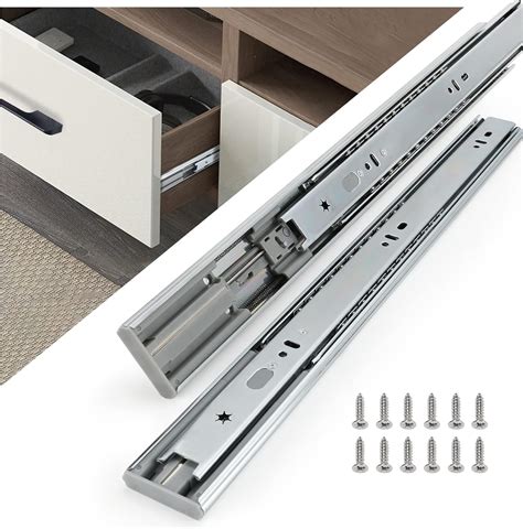 Homdiy Soft Close Drawer Slides 12 Inch 6 Pairs Full Extension Heavy