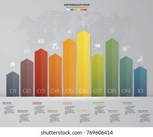 Statistics Business 3d Graph Bar Chart Stock Vector Royalty Free