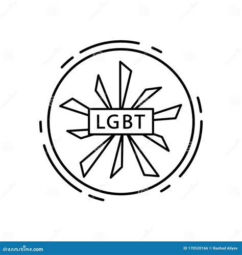 Decoration Lgbt Icon Simple Line Outline Sexual Minoritie Icons In Circle For Ui And Ux