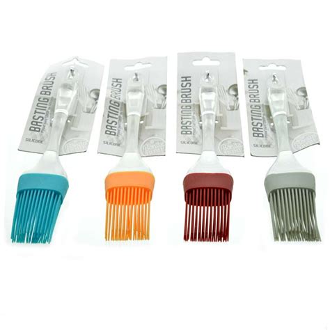 Set Of 4 Silicone Basting Brush Kitchen Cooking Utensil Grilling Baking