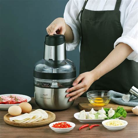 Xiaomi Deerma Dem Jr01 1 8l Stainless Steel Meat Grinder Food Blender