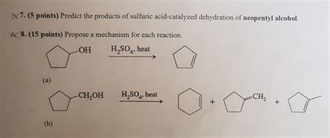 Solved Points Predict The Products Of Sulfuric Chegg