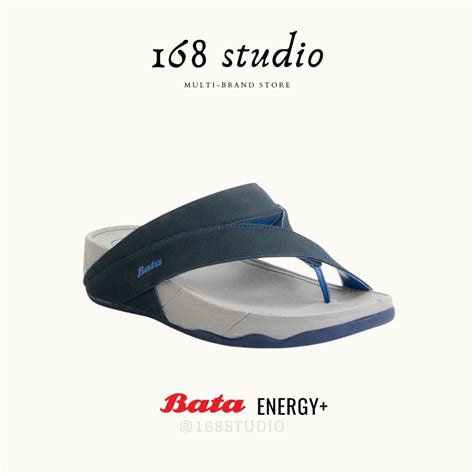 Hot Bata Energy รองเท้าแตะลำลองแฟชั่น บาจา ของแท้ รุ่น Energy สีน้ำ