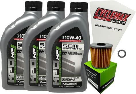 Amazon.com: Cyclemax Oil Change Kit compatible with 1987-2023 Kawasaki KLR650 KLR 650 : Automotive