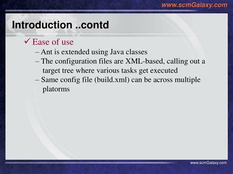 ppt using ant to build j2ee applications powerpoint presentation