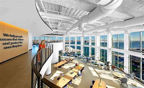 Massmutual Office Building Hallway Map Of Innovation Glass Curtain