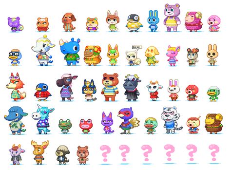 Heres My Ac Villager Pixelart Project 44 Unique