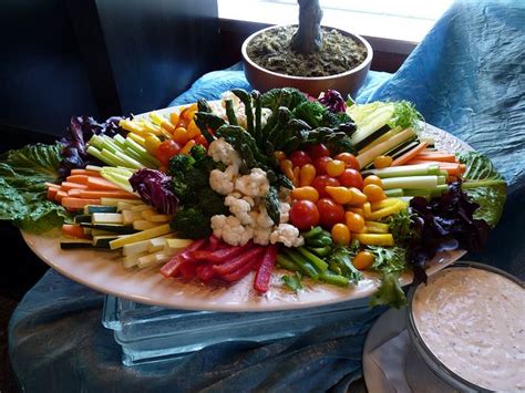 Vegetable Tray Presentation